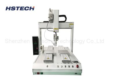 China 5 Axis Automatic Soldering Robot Dual Station 500x300mm Hiwin Linear Guide PCB Solder for sale