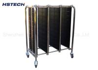 China CE PCB Handling Equipment 3 Layers Anti Static 4 Wheels Moving SMT Turnover Cart 460mm Width for sale