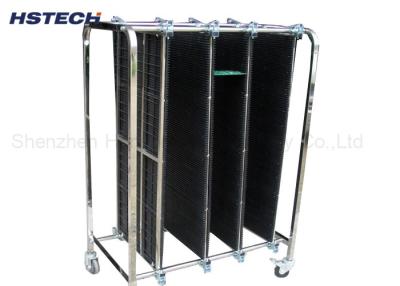 China Max 300pcs 4 Wheels Moving PCB Storage Turnover Car for PCB Assembly Line for sale
