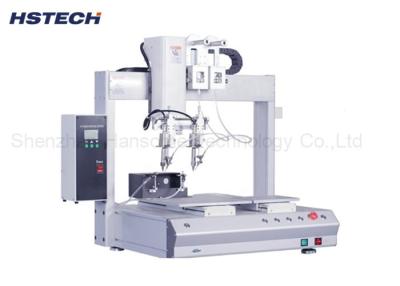 China Benchtop Automatic Spot Drag Soldering Machine 500x300x300mm Dual Station for sale