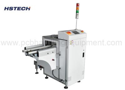 China SMEMA Aluminum Signal 530×460mm 90 Degree PCB Unloader Equipment with 0.5-20M/min Speed and 910mm Transport Height for sale