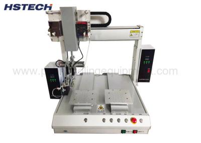 China Dual Platform RS232 300mm/s Automatic Solder Robot with Dual Temperature Controllers for sale