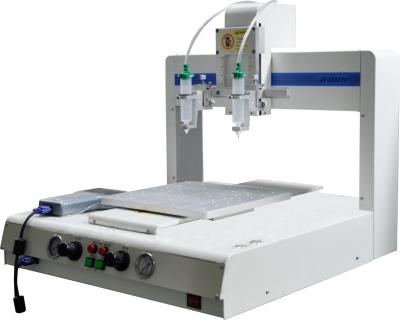 China 350W Epoxy Glue Dispensing Machine with LCD Screen - 4 Axis, 400×400×100mm Work Area, ±0.02mm Precision for sale
