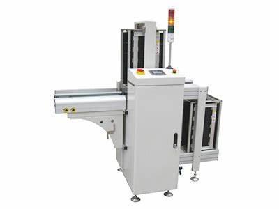 China HS-LD Series PCB Loader with 250mm Width, 3-Magazine Design and Mitsubishi PLC Control for SMT Production Lines for sale