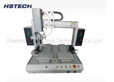 China Dual Head Dual Platform Auto Soldering Robot 2 Sets Temperature Controller 500x300mm for sale