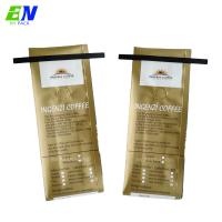 China Waterproof Food Grade Side Gusset Coffee Bag With Zipper WIPF Valve for sale