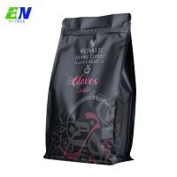 China 12oz Matte Finish Custom Printed Flat Bottom Coffee Bag With Valve for sale