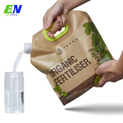 China Stand Up Liquid Pouch Bag With Spout Handle 2.5L Waterproof for sale