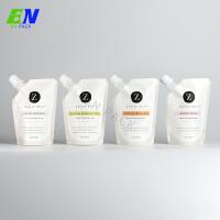 China Biodegradable 50ml Spout Pouch Gravure Printing White Kraft Paper for sale