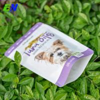 China Dog Treats Stand Up Packaging Customized Kraft Paper Zipper Bag for sale