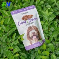 China Dog Treats Stand Up Packaging Customized Kraft Paper Zipper Bag for sale