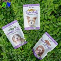 China Dog Treats Stand Up Packaging Customized Kraft Paper Zipper Bag for sale