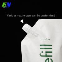 China 1L Eco Friendly Biodegradable Kraft Refill Spout Pouch Liquid Hand Soap Stand Up Bag for sale