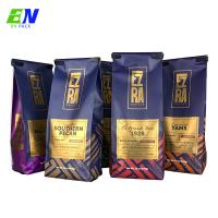 China Spot UV High Barrier Side Gusset Coffee Bag With Zipper With Valve for sale