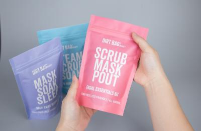 China Custom Printing Biodegradable plastic Stand Up Pouch With PLA Zipper for Food Packs for sale