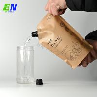 China 1000ml Shampoo Pouch Refill Kraft Paper With Plastic Cap for sale