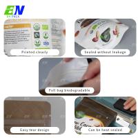 China TUV Home Compostable Tea Bag Pouch Kraft Stand Up Digital Print for sale