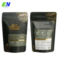 China Metallic Foil Tea Bag Standing Up Pouch High Barrier With Zipper for sale