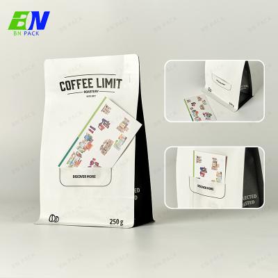 China Matt Surface Flat Bottom Bag With Zipper Moisture Proof For Coffee Beans for sale