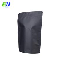 China Recyclable Black Kraft No Printing Stock Pouch Customized With Zipper for sale