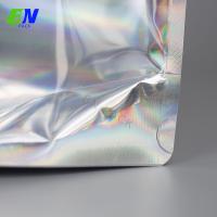 China High Quality Holographic Mylar Stand Up Bag With Zipper For Daly Food Packaging for sale