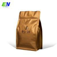 China 250g Flat Bottom Pouch Plastic Aluminum Foil For Coffee Bean for sale