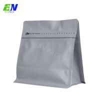 China Custom Logo Matt Flat Bottom Pouch With Zipper Gravure Printing for sale