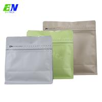 China Custom Logo Matt Flat Bottom Pouch With Zipper Gravure Printing for sale