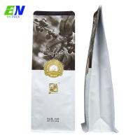 China Customized Label Coffee Powder Bag VMPET Box Bottom Zipper Pouch for sale