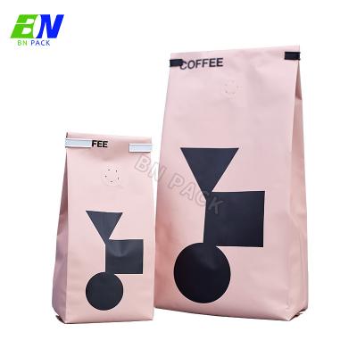 China 12oz Aluminum Foil Coffee Bag Side Gusset With Tin Tie And Valve for sale