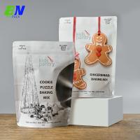 China Compostable Baking Powder Bags Food Grade Paper Bags With Ziplock for sale