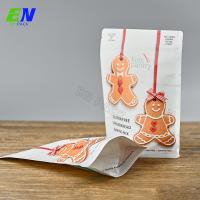 China Compostable Baking Powder Bags Food Grade Paper Bags With Ziplock for sale