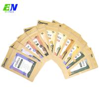 China 100% Home Compostable Kraft Paper Stand Up Pouch For Daily Food Packaging for sale