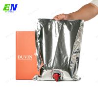 China Bib Bag Wine Bag With Tap Aluminum Liquid Bib Bag Wine Bib Bag In Box Bag In Box for sale