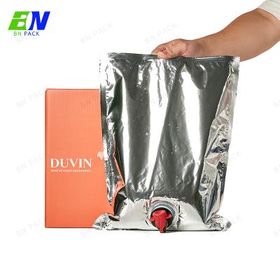 China High Barrier 1L 3L 5L 10L Bag In Box With Valve For Wine Apple Juice Orange Juice for sale