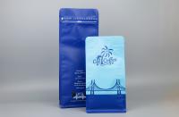 China Customized Stand Pouch Valve Coffee Bag With Side Zipper For Caoffee Beans Food Packaging for sale