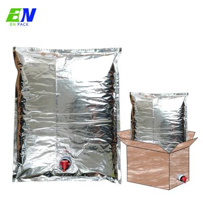 China Mylar Stand Up 1L 3L 5L 10L Bag In Box With Valve For Wine Apple Juice Orange Juice for sale
