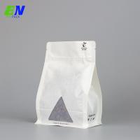 China Customized Kraft Paper Flat Bottom Pouch With Window For Daily Food Packaging for sale