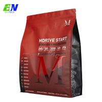 China Customized Kraft Paper Flat Bottom Pouch With Window For Daily Food Packaging for sale