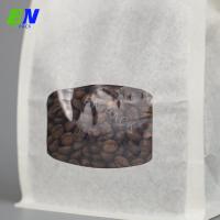 China Customized Kraft Paper Flat Bottom Pouch With Window For Daily Food Packaging for sale
