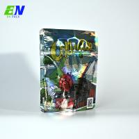 China Digital Printing Smell Proof Clear Plastic Packaging Mylar Stand Up Zipper 3.5G Bag for sale
