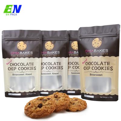 China Great Price Food Packaging Stand Up Pouches With Zipper And Window for sale