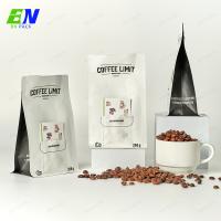 China Eco Friendly Matte Kraft Coffee Card Bag Flat Bottom Pouch With Zip for sale