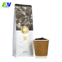 China Food Grade Coffee Pouch Packaging Flat Bottom Pouch With Valve for sale