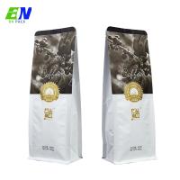China Food Grade Coffee Pouch Packaging Flat Bottom Pouch With Valve for sale