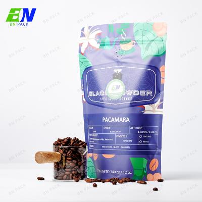 China Bn Coffee Packaging Bag  PET PE Stand Up Pouch With Zipper for sale