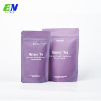 China Most Popular Biodegradable Kraft Paper Tea Bags Stand Up Pouch With Custom Logo for sale