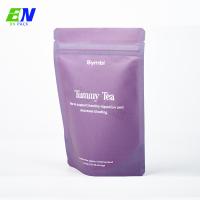 China Most Popular Biodegradable Kraft Paper Tea Bags Stand Up Pouch With Custom Logo for sale