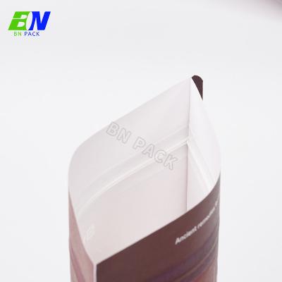 China Most Popular Biodegradable Kraft Paper Tea Bags Stand Up Pouch With Custom Logo for sale