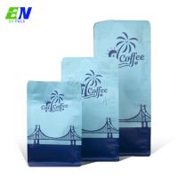 China ISO Supplier FDA Certificate 1 Pound Coffee Pouches Flat Bottom Bags  Gusset Pouch With Valve for sale